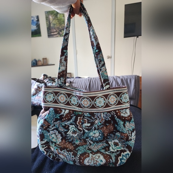 Vera Bradley | Bags | Vera Bradley Java Blue Purse | Poshmark